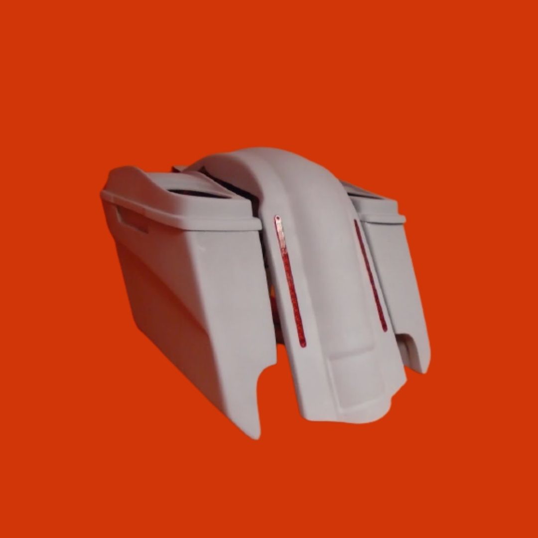 Harley Davidson 5" Heritage Softail Extended Saddlebags Dual 6 X 9 Spe ...