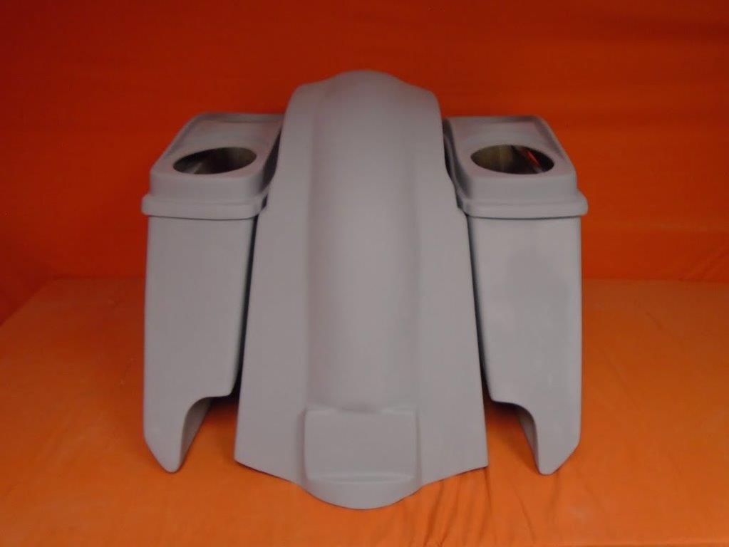 Harley Davidson 5" Extended Stretched Saddlebags With Cut Outs Fender ...