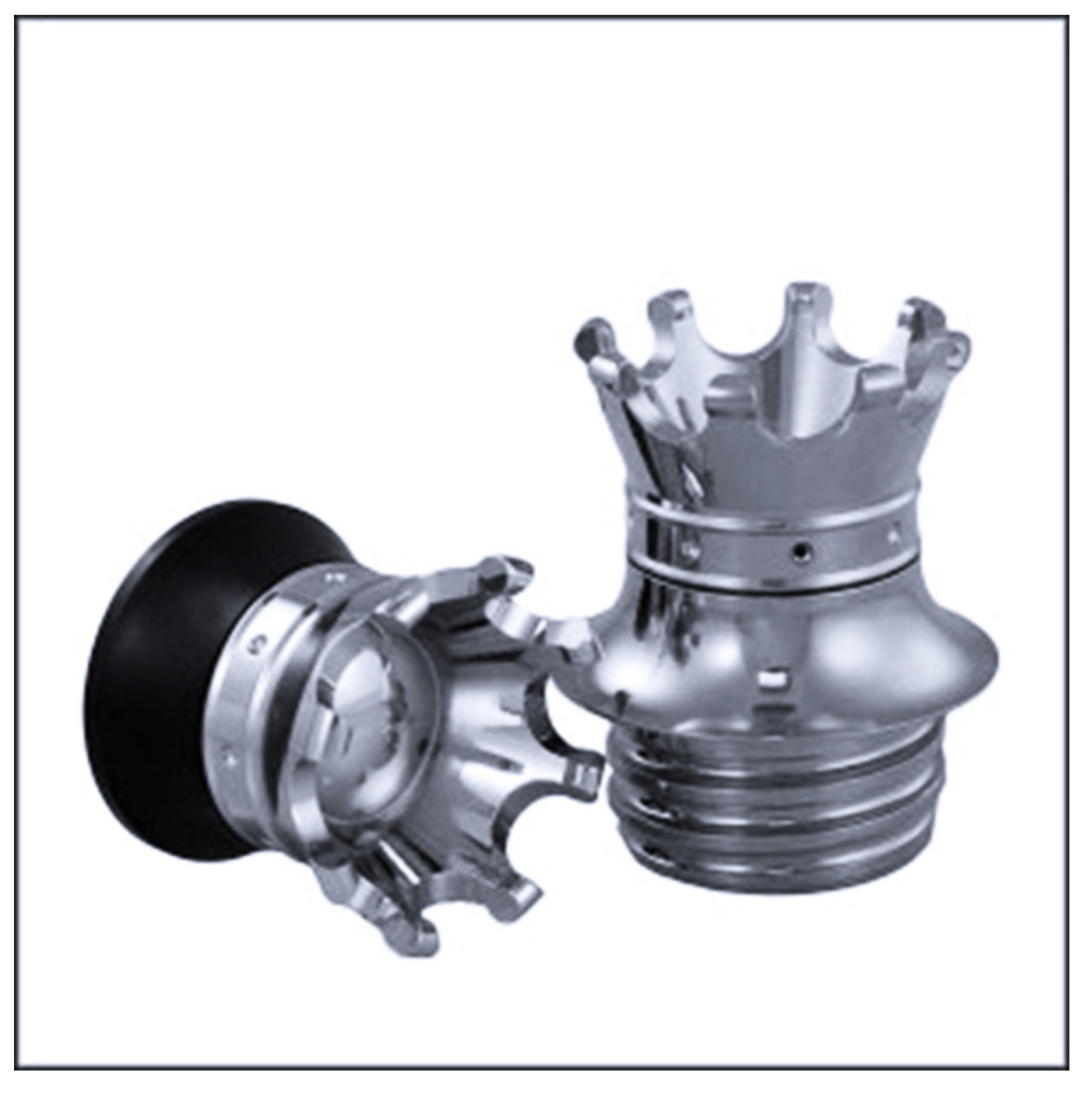 Original Custom Crown Gas Cap - Polished – Motorcycle Baggers